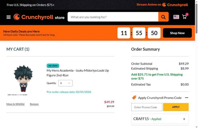 Crunchyroll Promo Codes (4 Verified) - 15% Off Jun 2025