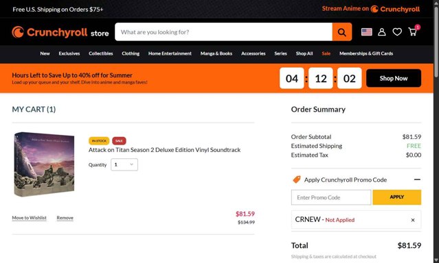 Crunchyroll Promo Codes (4 Verified) - 15% Off Jul 2025