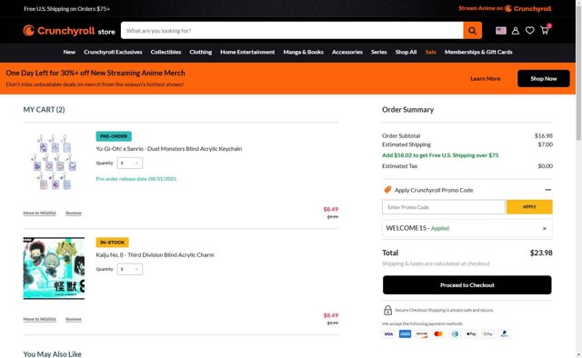 Crunchyroll Promo Codes (3 Verified) - 15% Off May 2025
