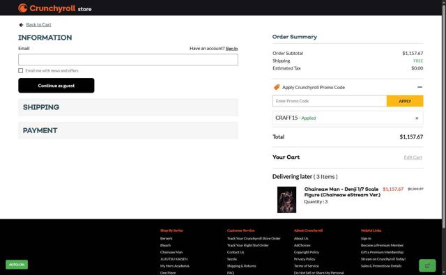 Crunchyroll Promo Codes (4 Verified) - 15% Off Oct 2025