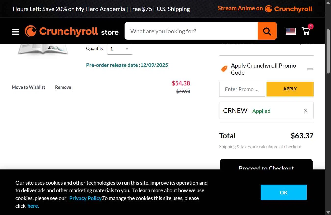 Crunchyroll Store Promo Codes - 15% Off Nov 2025