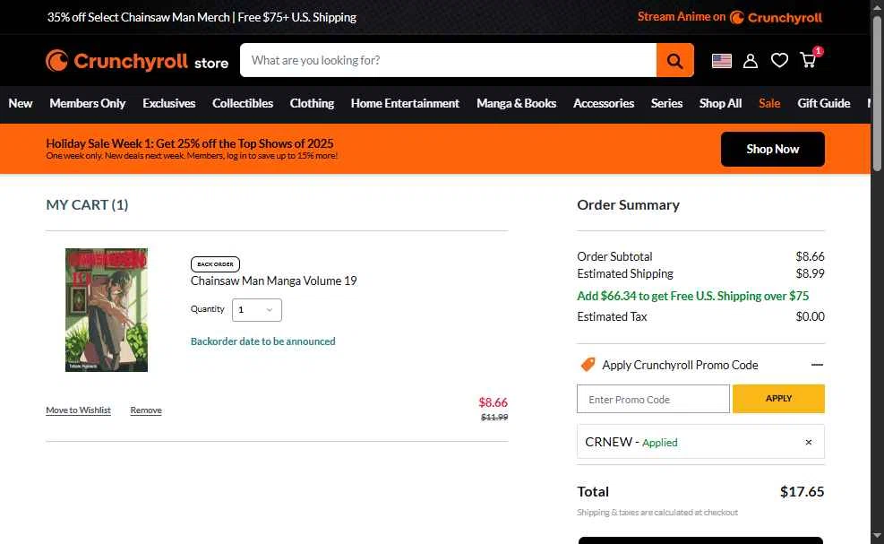 Crunchyroll Store Promo Code - 15% Off November 2025