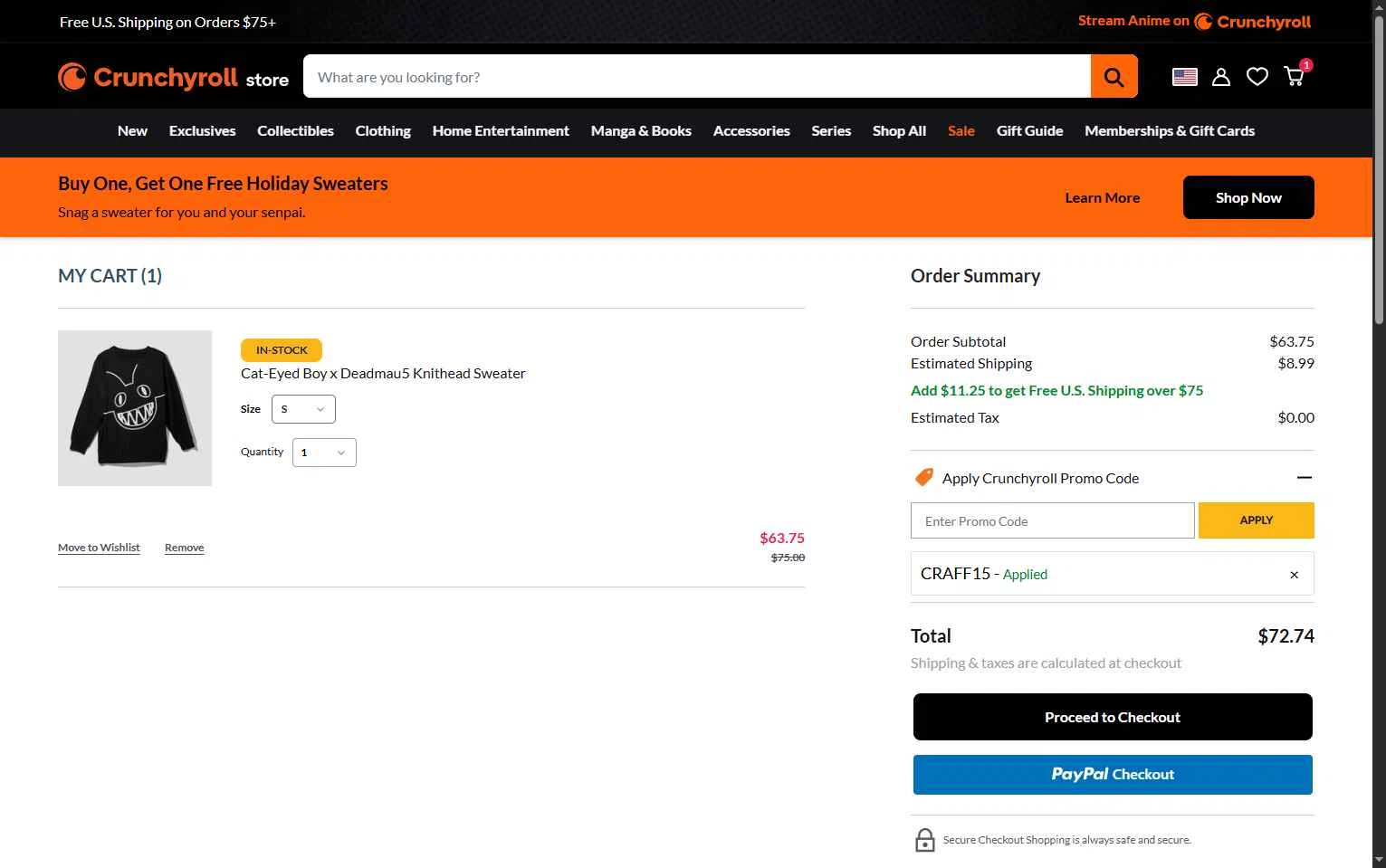 Crunchyroll Store Promo Code - 15% Off November 2025