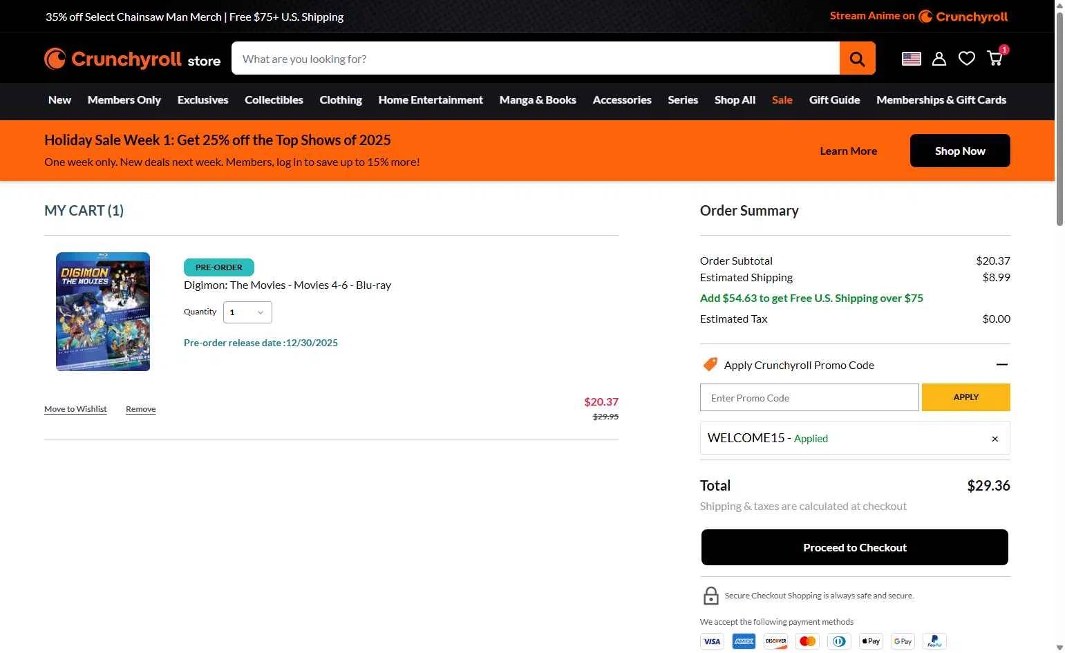 Crunchyroll Store Promo Code - 15% Off November 2025