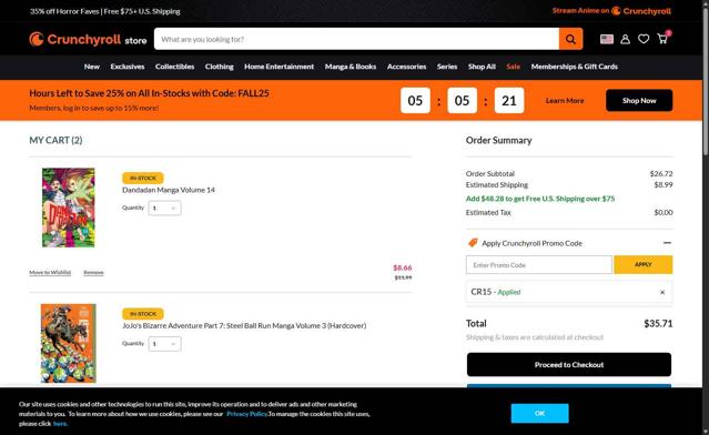 Crunchyroll Store Promo Codes - 15% Off Oct 2025