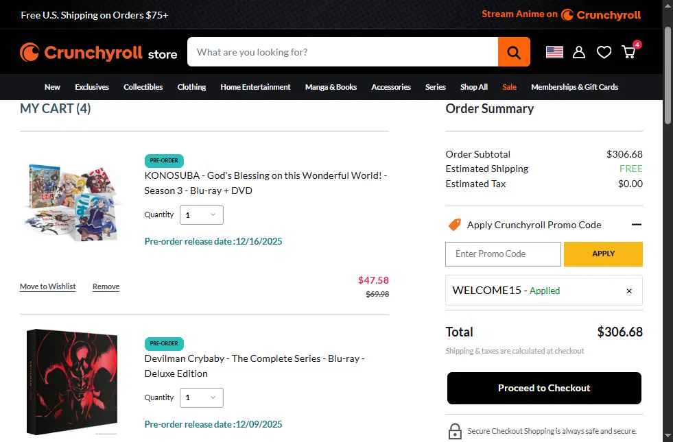 Crunchyroll Store Promo Codes - 15% Off Nov 2025