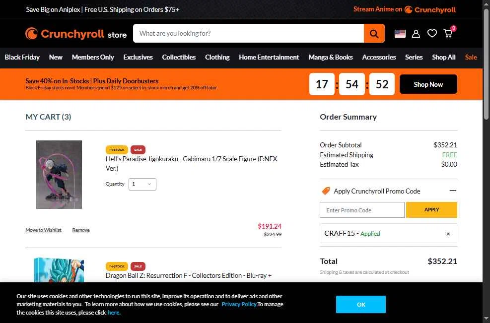 Crunchyroll Store Promo Code - 15% Off January 2026