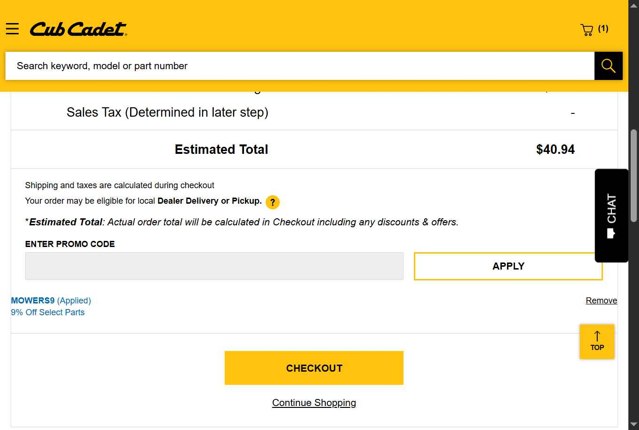 Cub Cadet Promo Codes - 10% Off (9 Verified) Jul 2025
