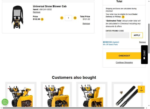 Cub Cadet Promo Codes - 10% Off (9 Verified) Jun 2025