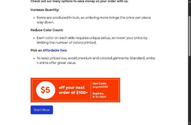 Custom Ink Promo Codes - $5 Off (4 Verified) Oct 2025