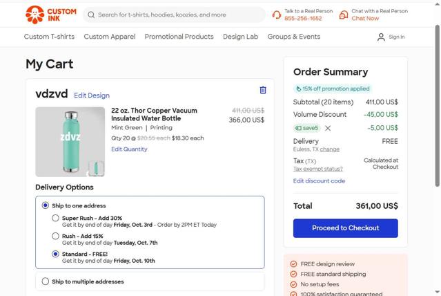Custom Ink Promo Codes - $5 Off (4 Verified) Oct 2025
