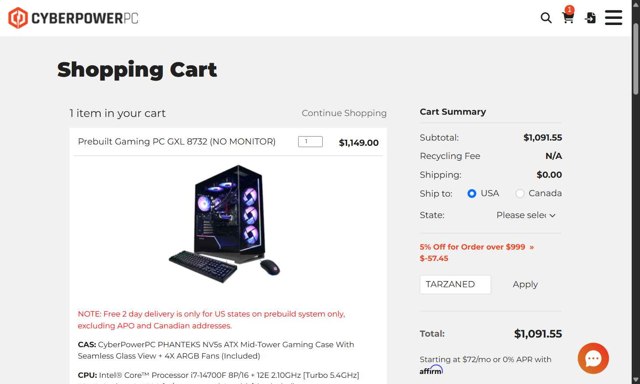 CyberPowerPC Promo Codes - 5% Off (4 Verified) Jun 2025