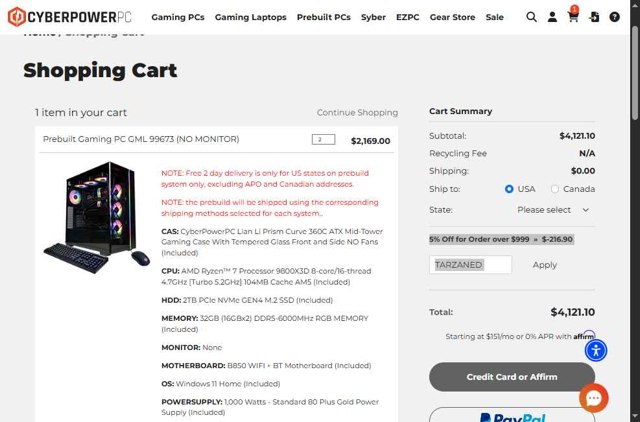 CyberPowerPC Promo Codes - 5% Off (4 Verified) Sep 2025