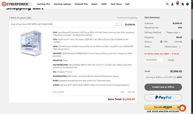 CyberPowerPC Promo Codes - 5% Off (2 Verified) Sep 2025
