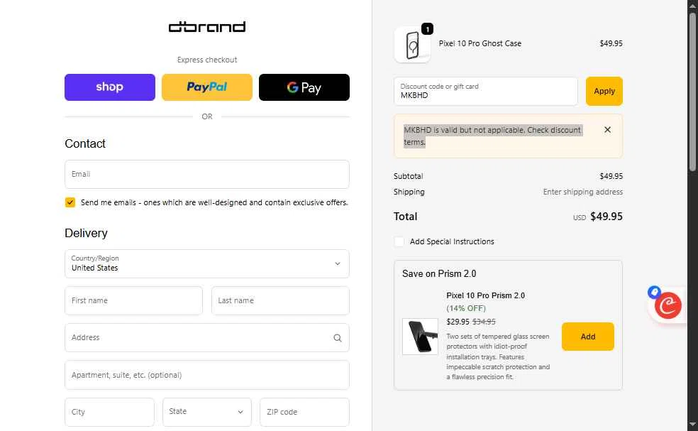dbrand Promo Codes (13 Verified) - 15% Off Sitewide Oct 2025
