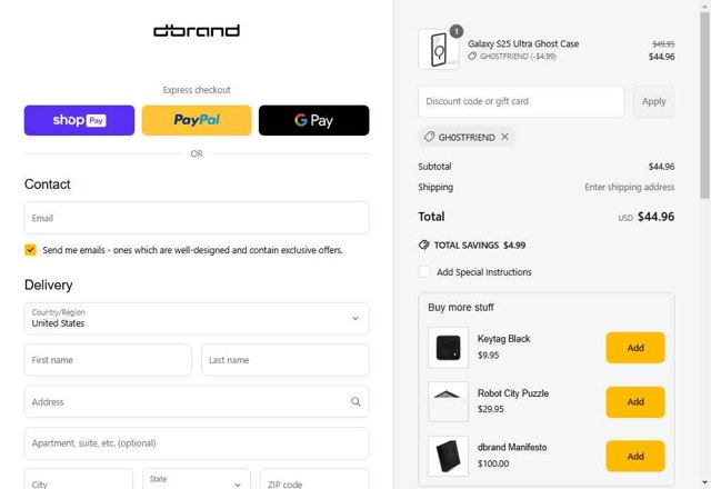 dbrand Promo Codes (2 Verified) - 10% Off Sitewide Jun 2025