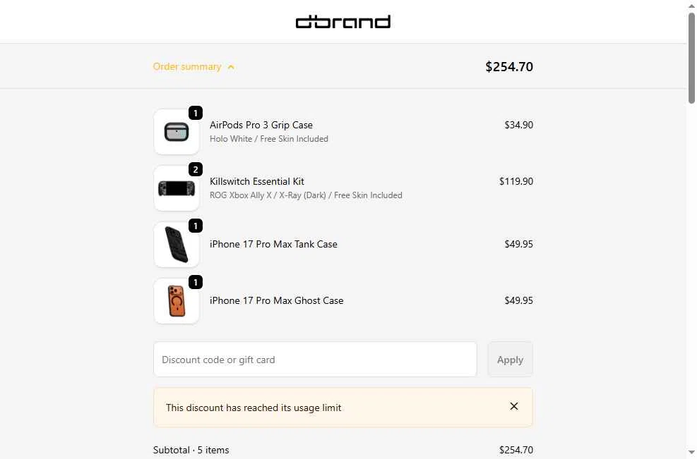 dbrand Promo Codes - 10% Off (11 Verified) Dec 2025