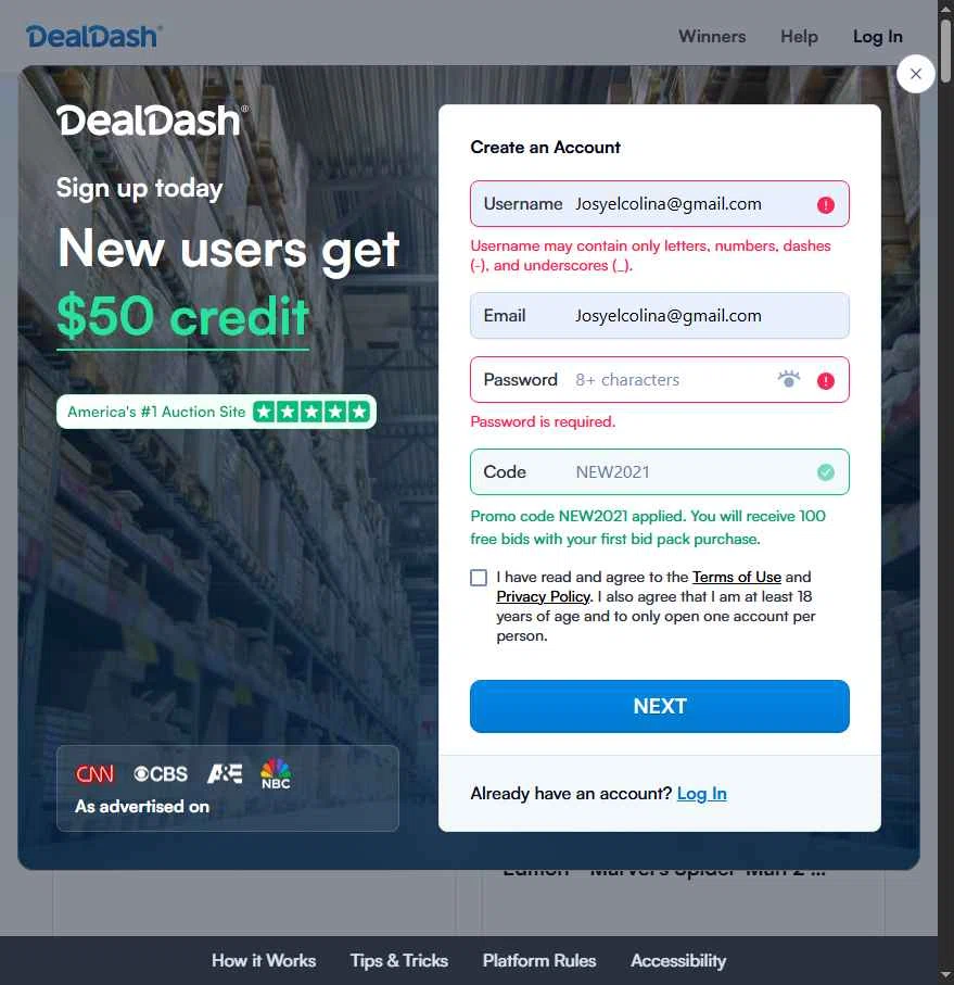 DealDash Promo Codes - $50 Off (29 Verified) Nov 2025