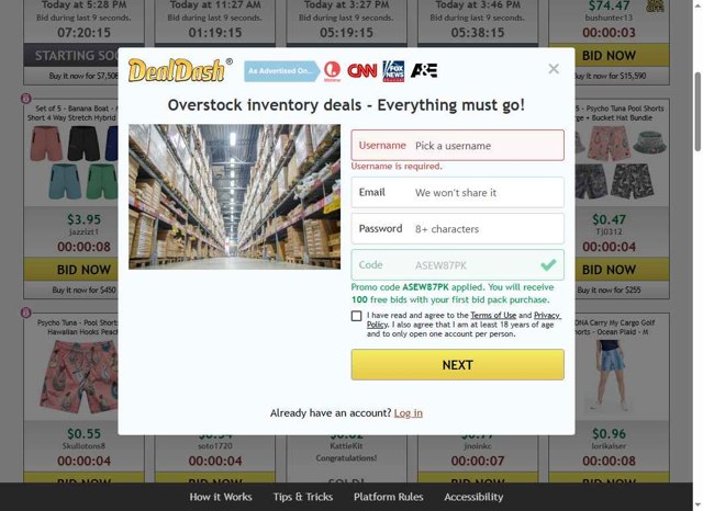 DealDash Promo Codes - 50% Off (29 Verified) Sep 2025