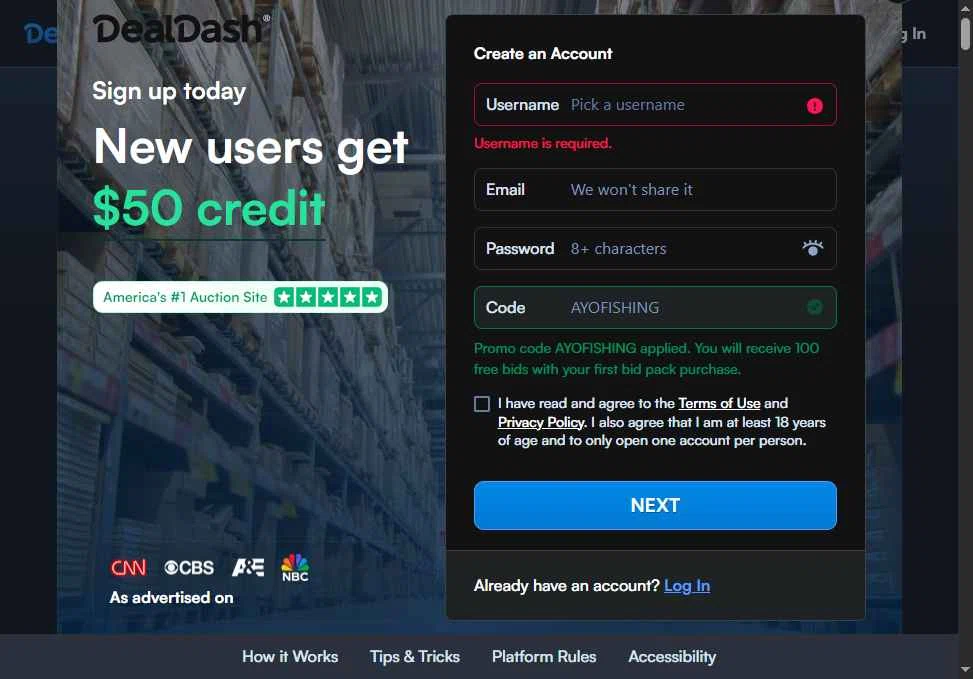 DealDash Promo Codes - $50 Off (29 Verified) Oct 2025
