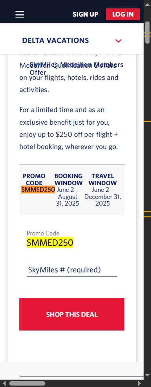 Delta Air Lines Promo Codes - $100 Off Coupons Jun 2025