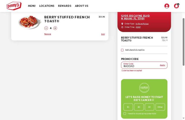 Denny's Promo Codes - $10 Off Coupons Sep 2025