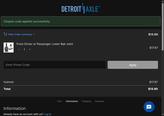 Detroit Axle Promo Codes (6 Verified) - 10% Off Oct 2025