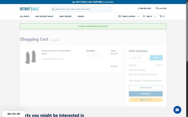 Detroit Axle Promo Codes (2 Verified) - 10% Off Sep 2025