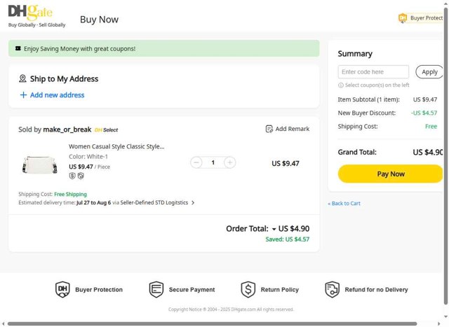 DHgate Discount Codes - $5 Off (6 Verified) Jul 2025