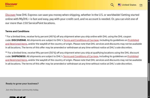 DHL Discount Codes - 50% Off (7 Verified) Jun 2025