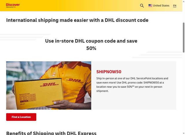 DHL Discount Codes - 50% Off (6 Verified) Sep 2025
