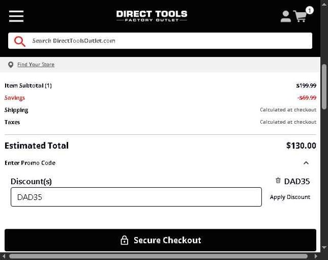 Direct Tools Factory Outlet Coupons - 35% Off Aug 2025