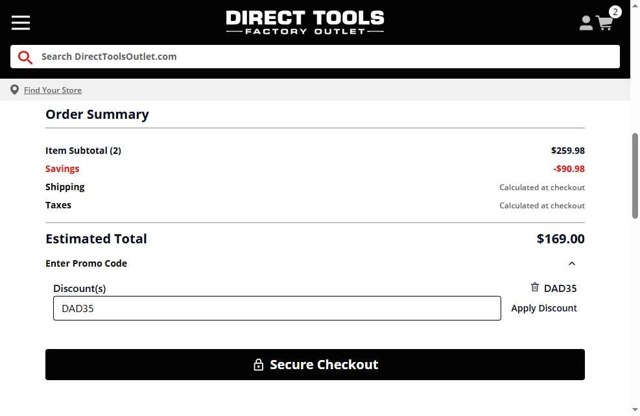 Direct Tools Factory Outlet Promo Codes - 30% Off Aug 2025