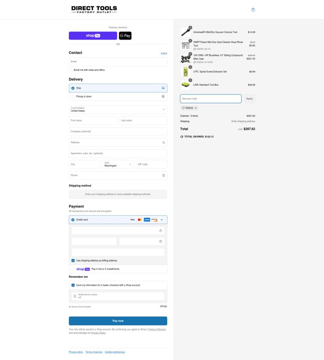 Direct Tools Factory Outlet Coupons - 35% Off Aug 2025