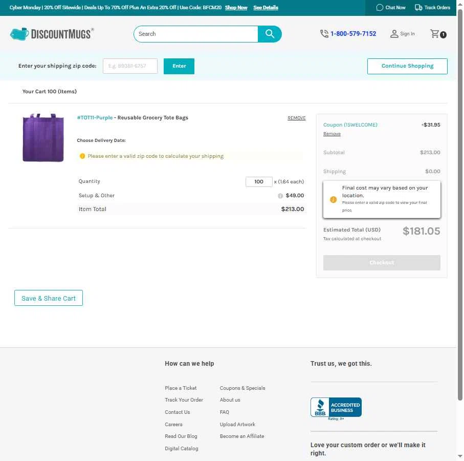 DiscountMugs Promo Codes - 20% Off (8 Verified) Dec 2025