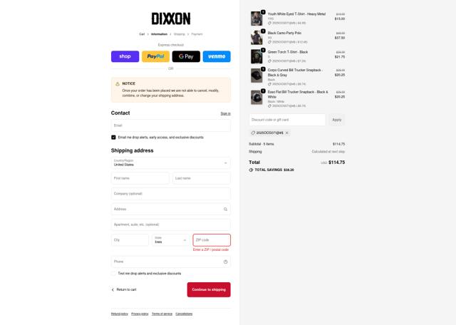 Dixxon Flannel Promo Codes - $15 Off Coupons Oct 2025