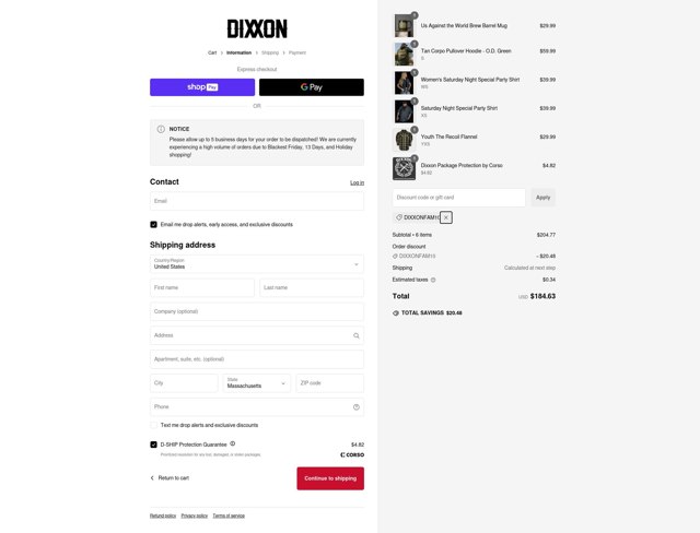 Dixxon Flannel Promo Codes - 40% Off Coupons Jul 2025