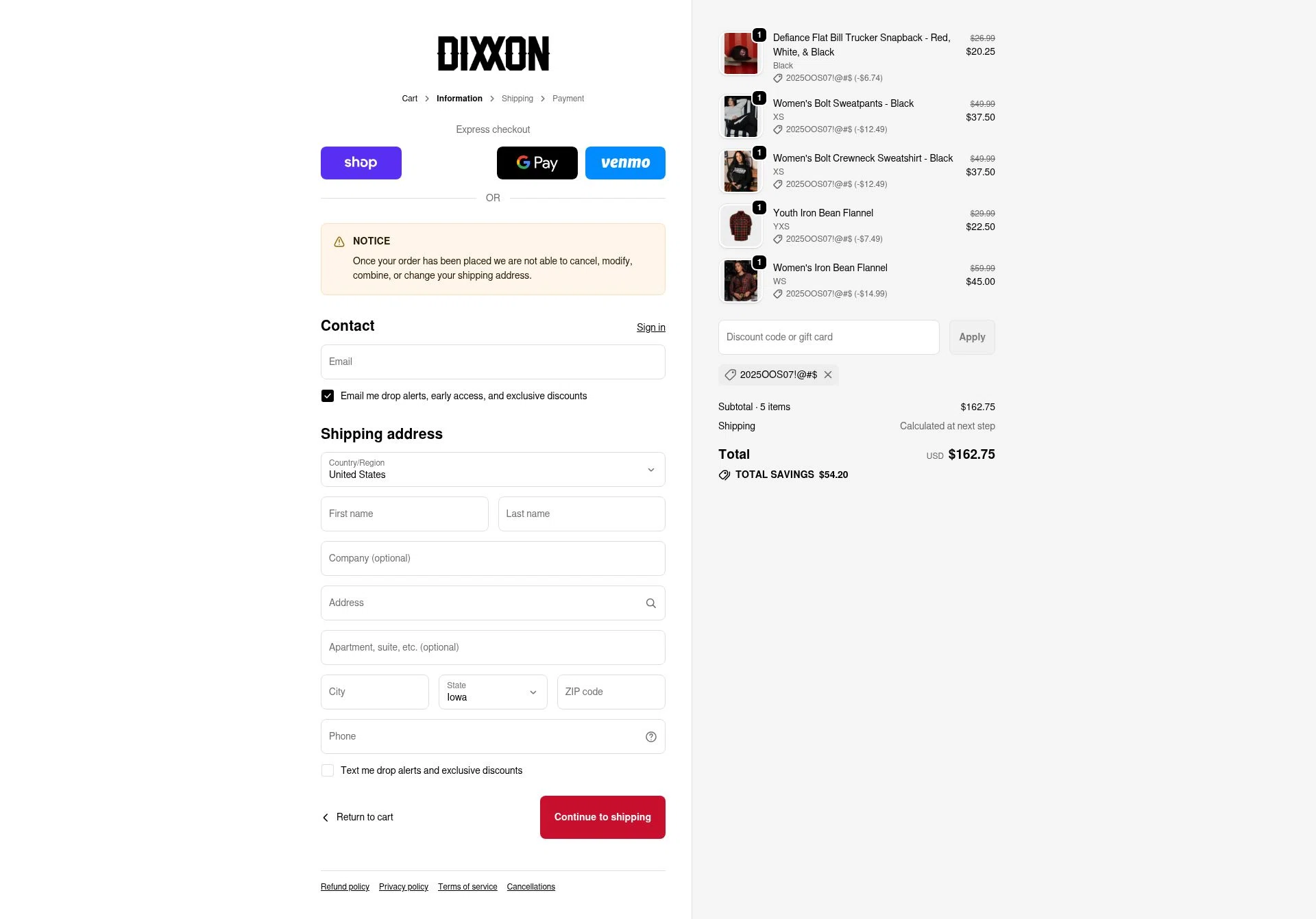 Dixxon Flannel Promo Code - 15% Off (1 Verified) Dec 2025