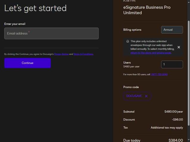 DocuSign Promo Codes (6 Verified) - 20% Off w/Code Oct 2025