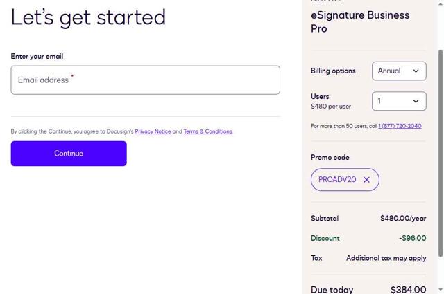 DocuSign Promo Codes (6 Verified) - 20% Off w/Code Oct 2025