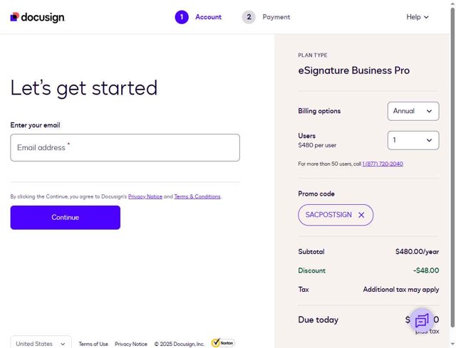 DocuSign Promo Codes (2 Verified) - 10% Off w/Code Jun 2025