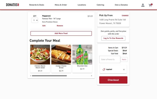 Donatos Pizza Promo Codes (2 Verified) - 30% Off Jun 2025