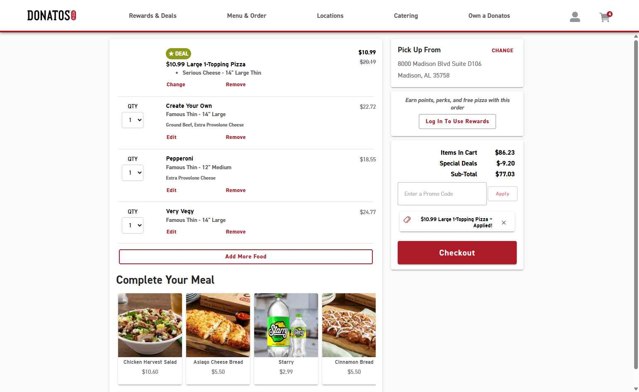 Donatos Pizza Promo Codes (2 Verified) - 30% Off Jun 2025