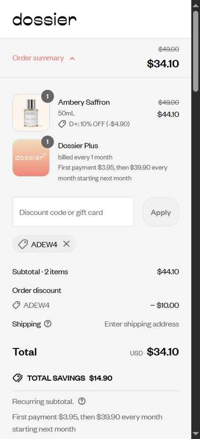 Dossier Promo Codes (4 Verified) - 10% Off Sitewide Jun 2025