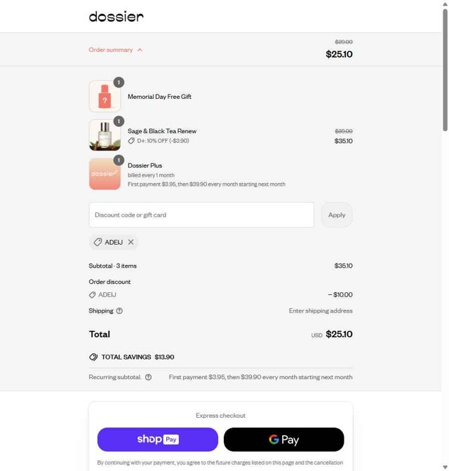 Dossier Promo Codes (6 Verified) - 10% Off Sitewide Jun 2025