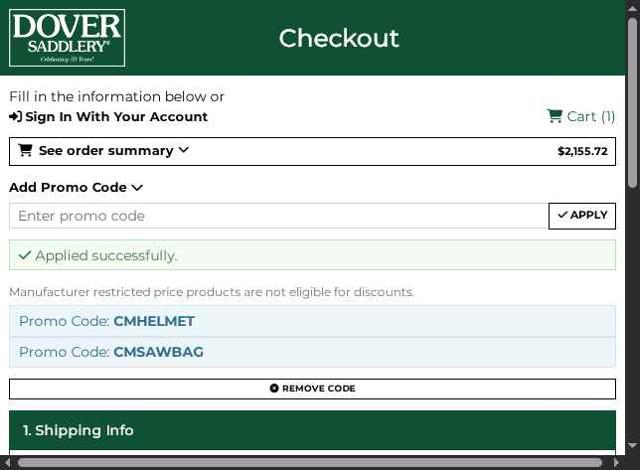 Dover Saddlery Promo Codes - 10% Off Oct 2025