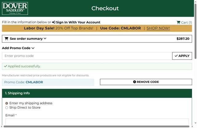 Dover Saddlery Promo Codes - 10% Off Oct 2025