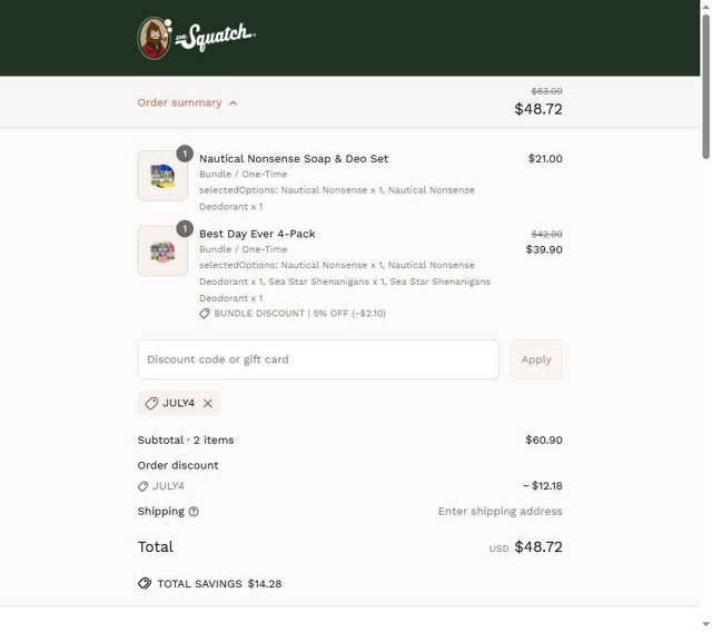 Dr. Squatch Promo Codes - 20% Off (8 Verified) Jul 2025