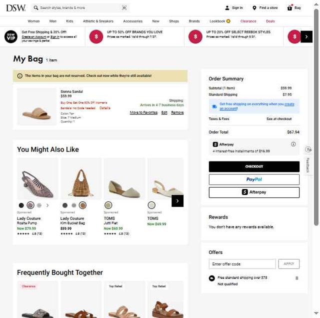 DSW Promo Codes (8 Verified) - $60 Off Sitewide Jun 2025