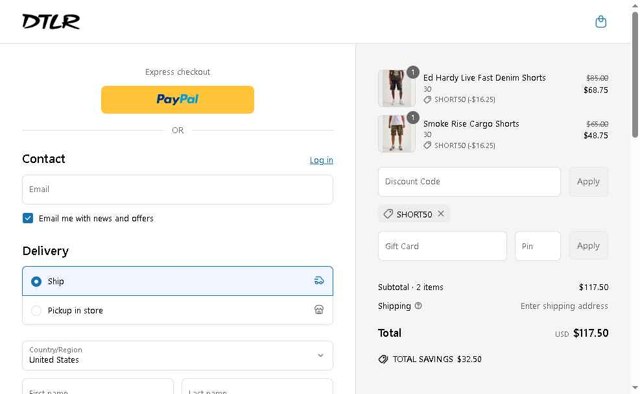 DTLR Promo Codes (2 Verified) - 50% Off + Free Ship Jun 2025